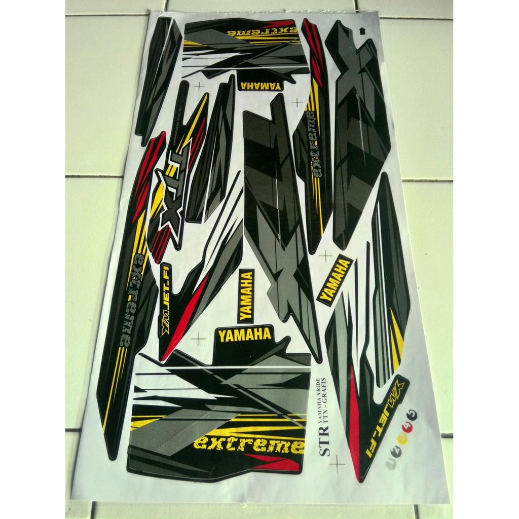 Jual Aksesoris Striping Stiker Lis Variasi Motor Yamaha X-Ride 115 ...
