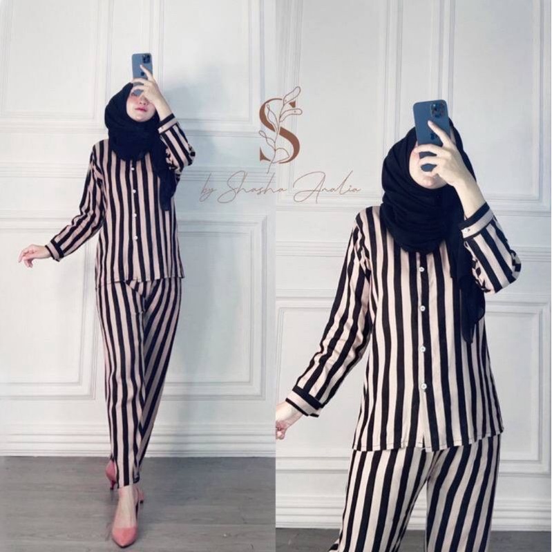 Jual ONE SET INDIRA KEMEJA / SET RAYON | Shopee Indonesia