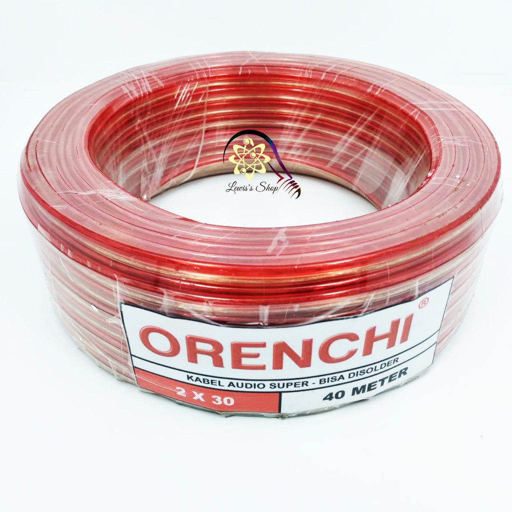 Jual Kabel Audio Super Transparan 2x30mm 40 meter Full High Quality ...