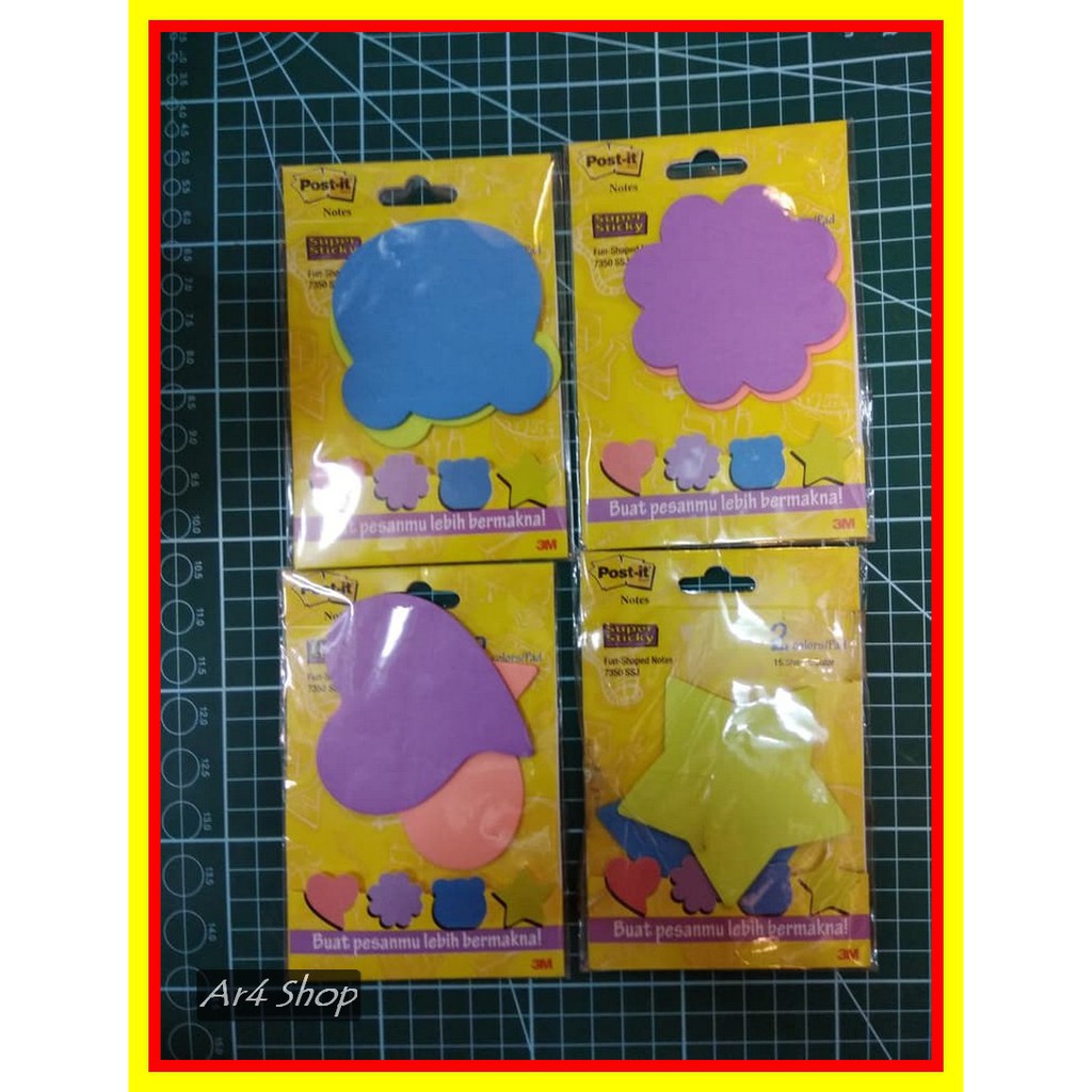 Jual Sticky Notes - Post-It - 7350 - Ssj Fun Shaped Notes Jewel Pop ...