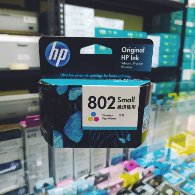 Jual TINTA HP 802 COLOR (SMALL) | Shopee Indonesia