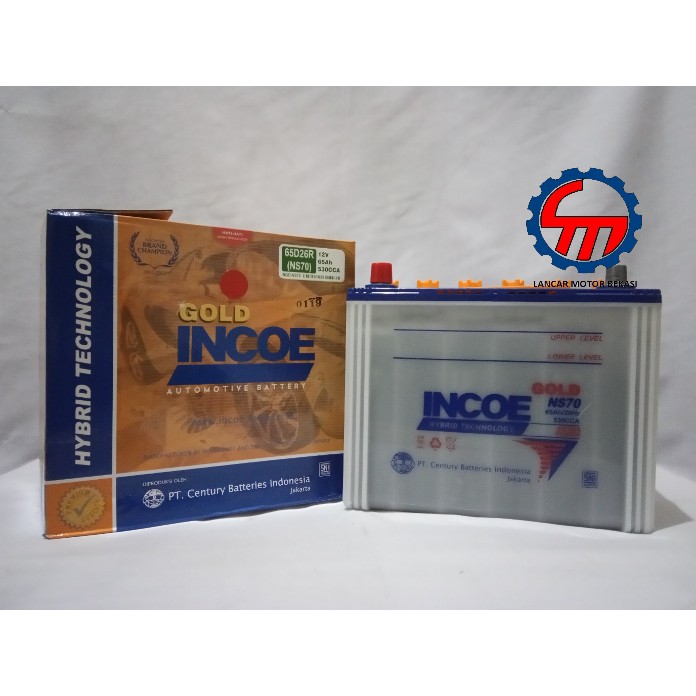 Jual Aki accu Basah Incoe Astra Gold NS70 65Ah Panther Hino Lohan ...