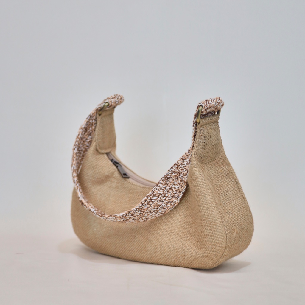 Jual Tas dari Kain Karung Goni dan Kain Tenun Endek Bali - Hobo Bag ...