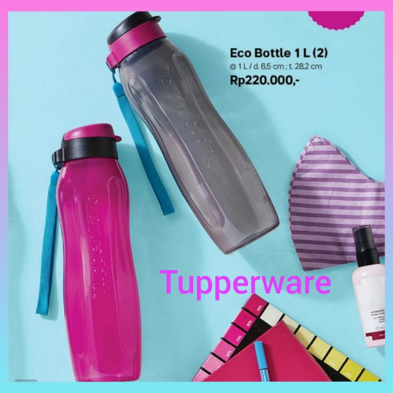 Jual Botol minum Tupperware 1 liter polos | Shopee Indonesia