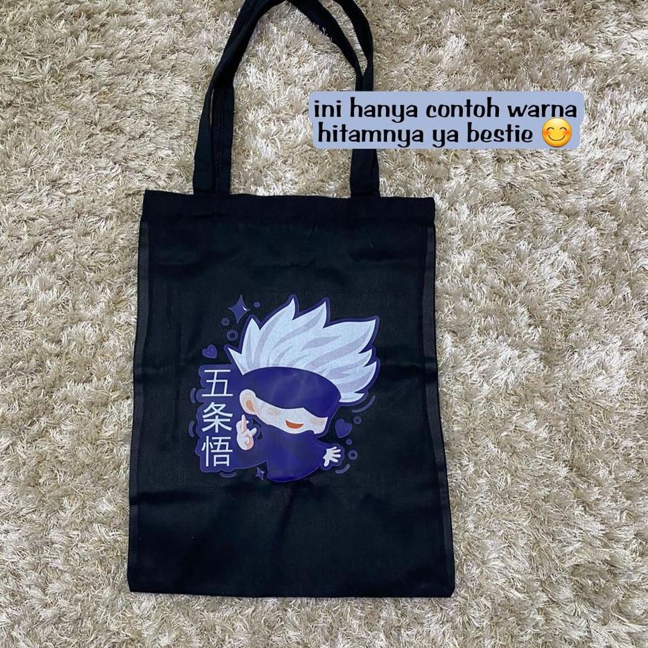 Jual Trx0w0Vk--Tote Bag Anime Jujutsu Kaisen karakter / gojo satoru ...