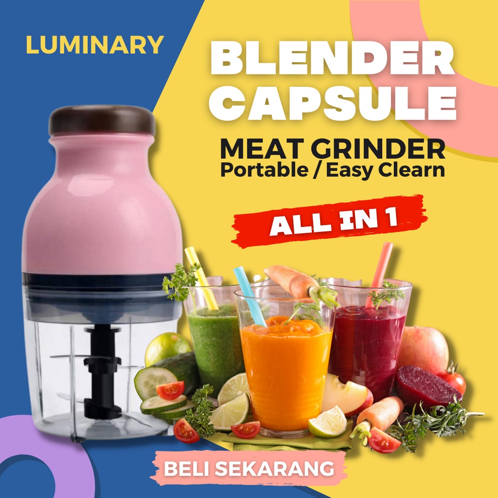 Jual BLENDER KAPSUL PORTABLE CUTTER QUATRE BLENDER MINI PENGGILING ...