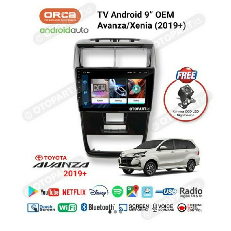 Jual Head unit oem avanza xenia - tv android avanza xenia 2019 - tv android orca adr9988 9 inch ...