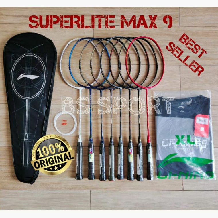 Jual RAKET BADMINTON LINING G FORCE SUPERLITE MAX 9 MAX9 ORIGINAL 100% ...