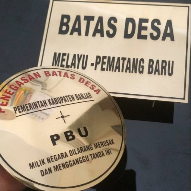 Jual Kerajinan Kuningan Brass Tablet Brasstablet Plakat Patok Batas ...