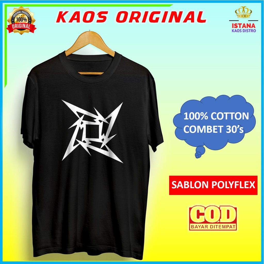 Jual Baju Kaos Band Pria Distro Cowok Keren Murah Original Lengan ...