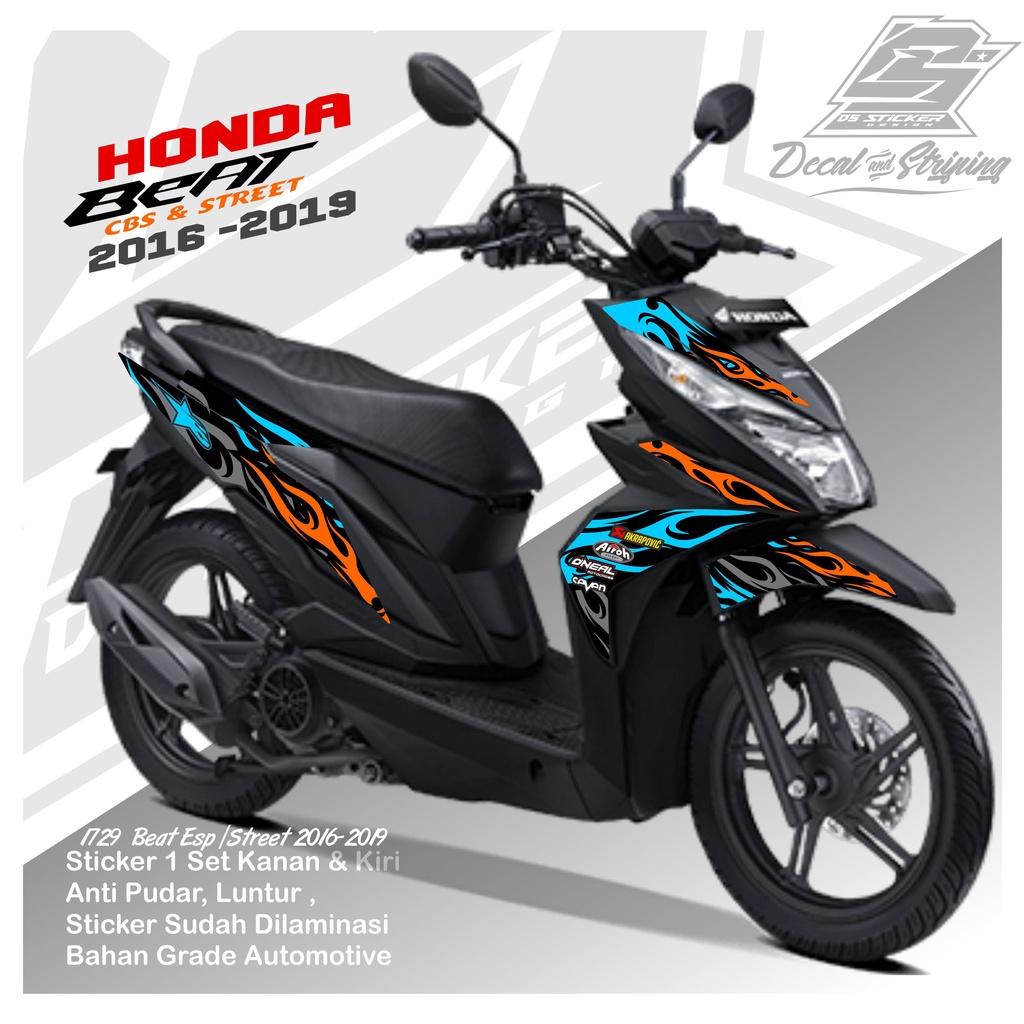 Jual 1729 Sticker Striping Motor BEAT FI TAHUN 2016-2019 List Variasi ...