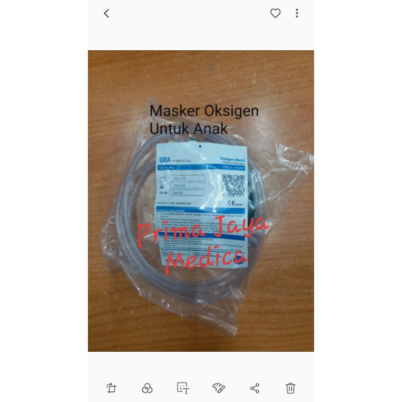 Jual Masker Oksigen Anak, Child Oxygen Mask GEA | Shopee Indonesia