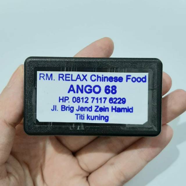 Jual Stempel otomatis / custom logo label onlineshop / stempel lunas ...