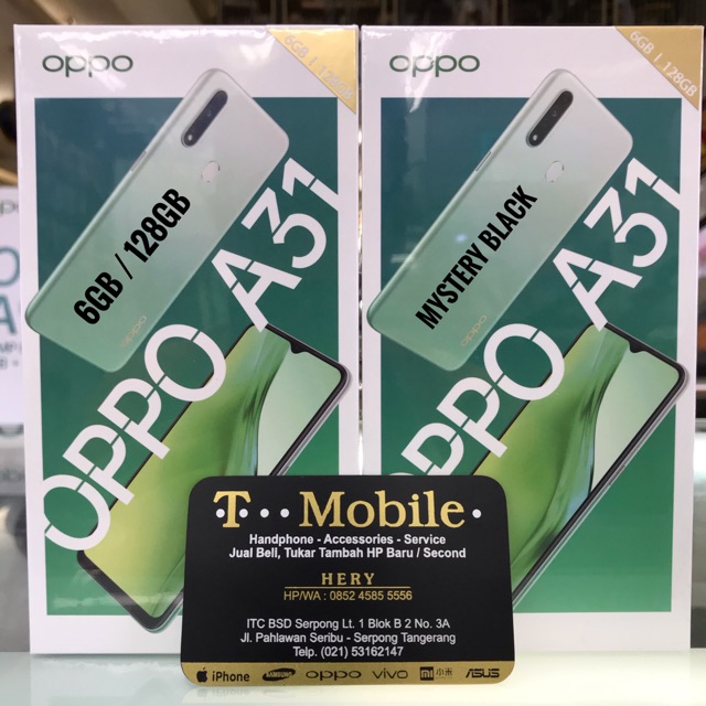 Jual OPPO A31 CPH2015 MYSTERY BLACK RAM 6GB 128GB - AI TRIPLE CAMERA ...