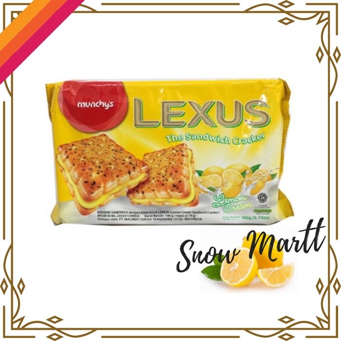 Jual Biskuit Munchys Lexus Lemon Cream / Krim Lemon | Shopee Indonesia