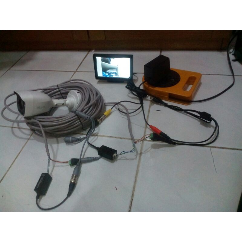 Jual Paket CCTV dengan 60M kabel lengkap monitor | Shopee Indonesia