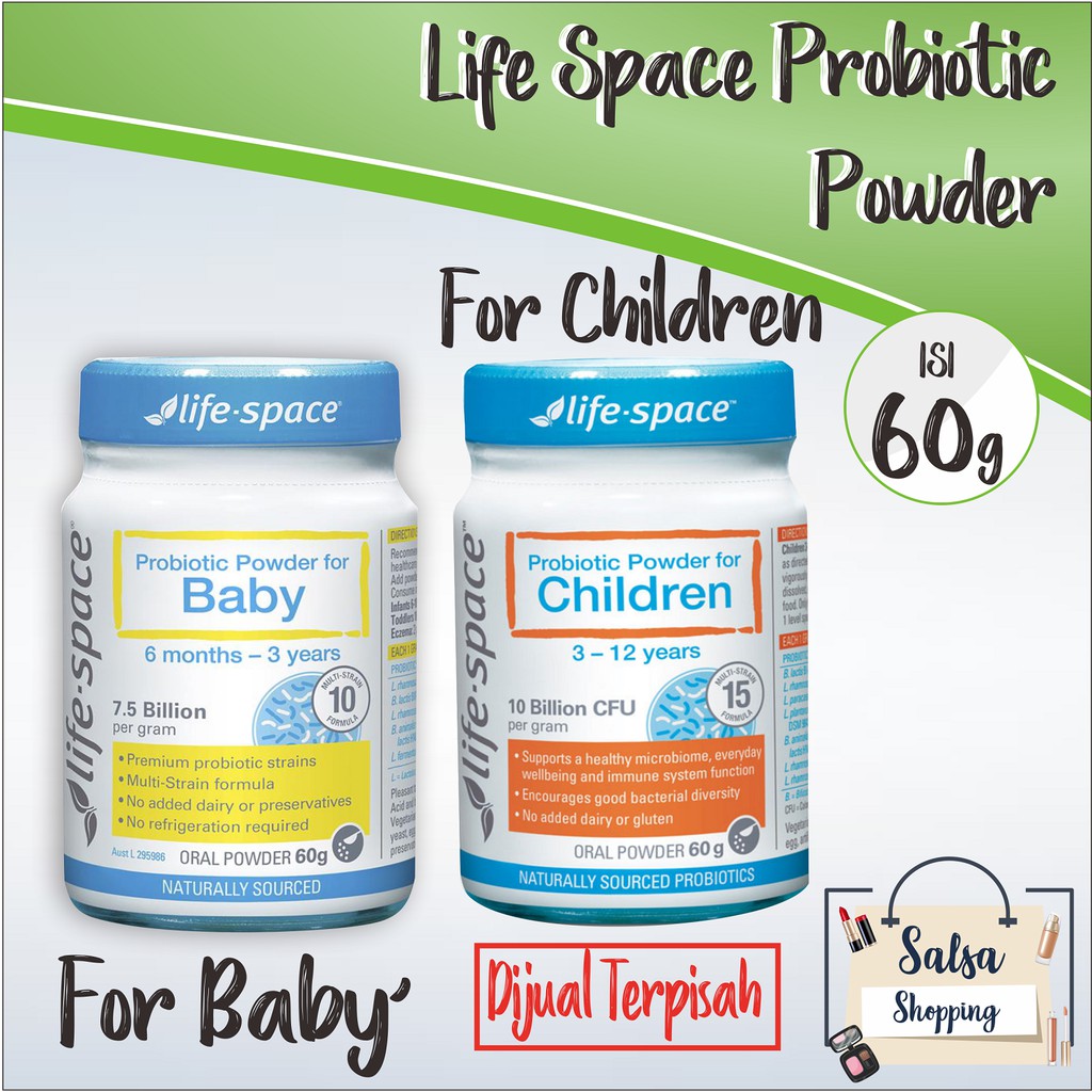 Jual Life Space Probiotic Powder for Baby & Children (60 gram) | Shopee ...