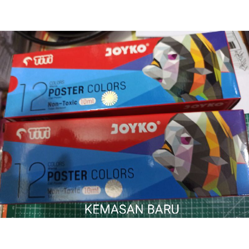 Jual Cat poster joyko 12 warna botol. | Shopee Indonesia
