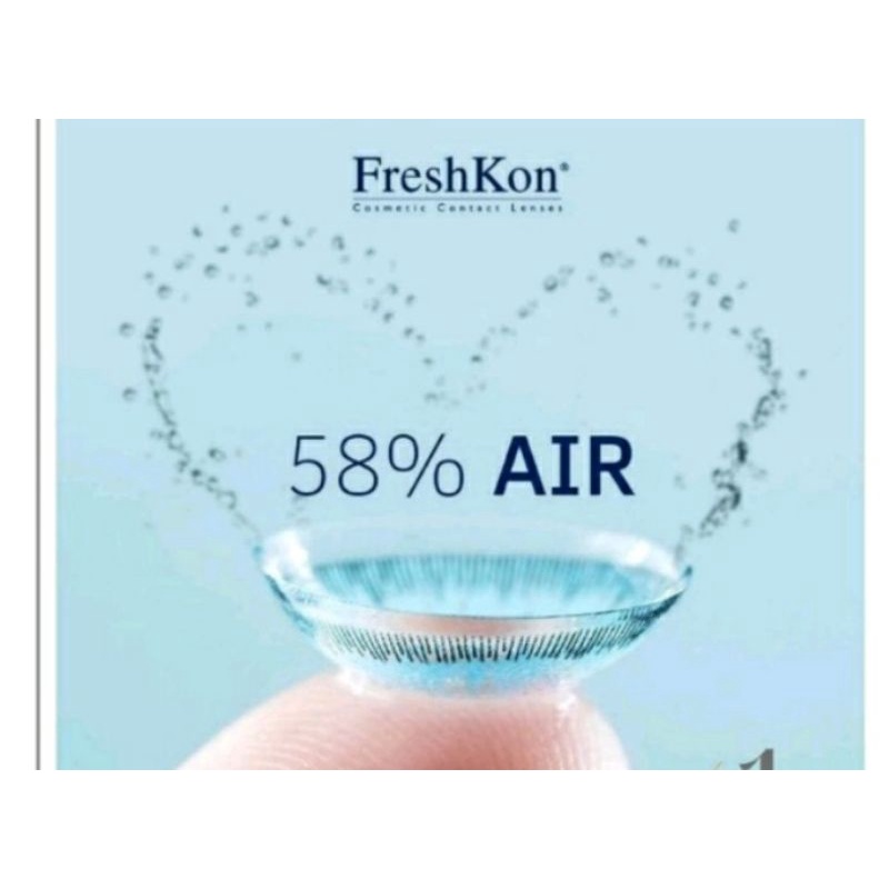 Jual Softlens clear/bening/transparant FRESHKON kadar air tinggi 58% ...