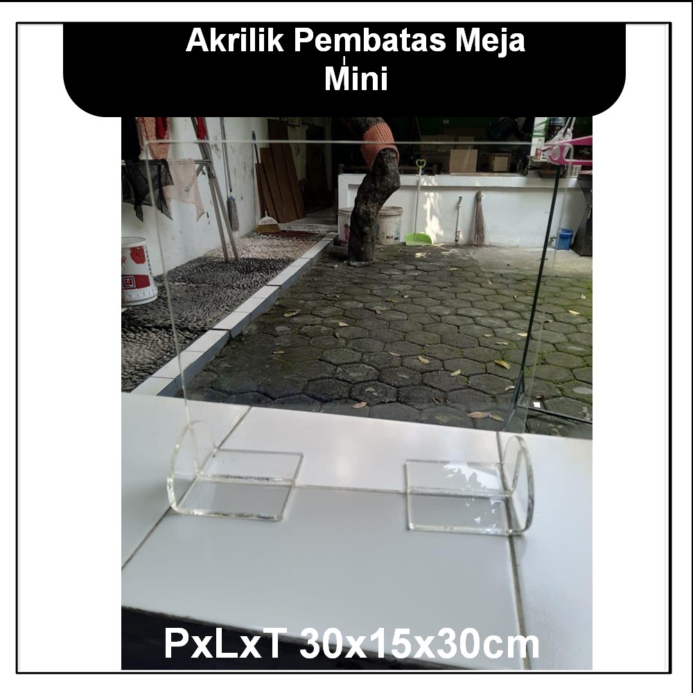 Jual Divider Pembatas Meja Akrilik 30x30cm | Shopee Indonesia