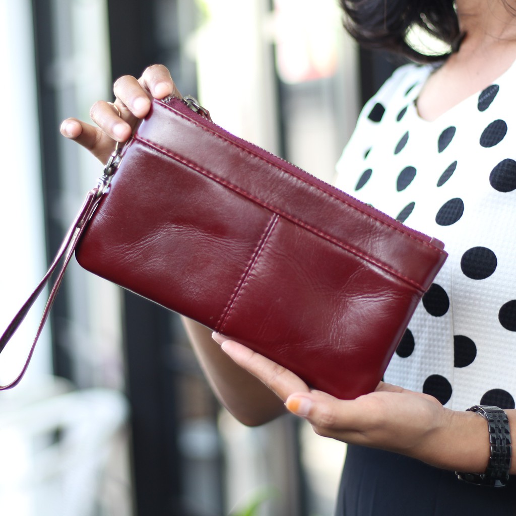 Jual Gozzo Leather Pouch Kulit Asli Sean - Bisa Jadi POUCH HP - Gratis ...