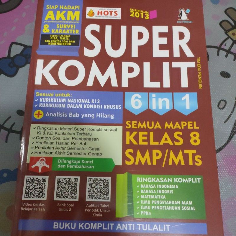 Jual Buku Original Super Komplit 6in 1 Semua Mapel Kelas 8 Smp Mts Edu