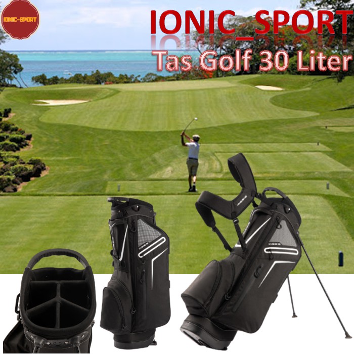 Jual Tas Golf Inesis Bag 6 Kantung 30 Liter Golf Light Stand Bag Black ...