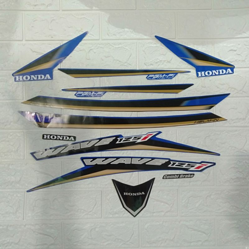 Jual sticker striping wave 125i helm in | Shopee Indonesia