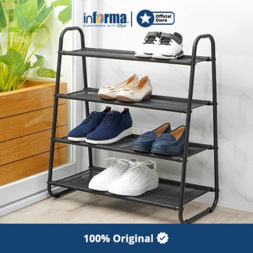Jual Informa Benneth Rak Sepatu 4 Tingkat - Hitam Shoe Rack Organizer ...