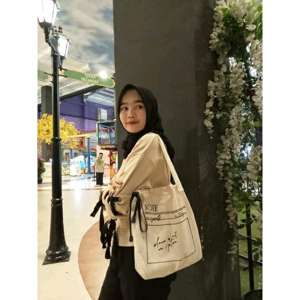 Jual Totebag Kanvas Premium Tebal /totebag premium wanita / tote bag kanvas tebal -tas serut ...