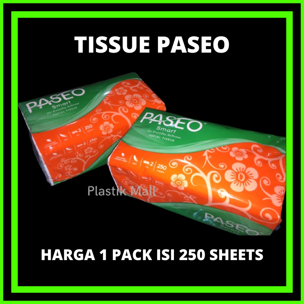 Jual Tissue Paseo Smart 2ply (250sheets) / paseo tissue smart facial ...
