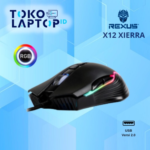 Jual Rexus X12 Xierra Gaming Wired Mouse | Shopee Indonesia