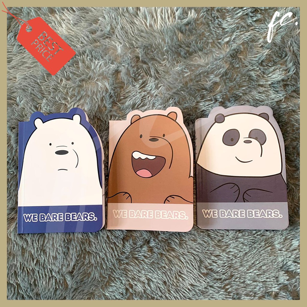 Jual Notebook A6 Buku Catatan Tulis We Bare Bears Wbb Grizzly 9787