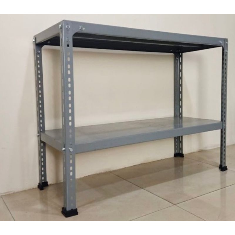 Jual Rak Besi Siku Lubang L.30xP.100xT.100 2 Susun TEBAL | Shopee Indonesia