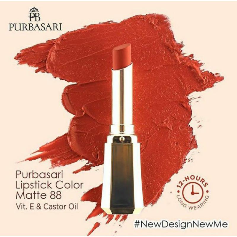 Jual Purbasari Lipstick Color Matte KEMASAN BARU | Shopee Indonesia