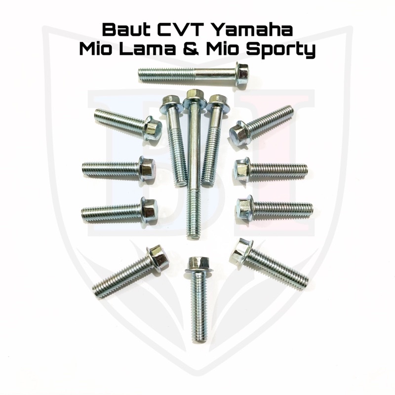 Jual 1 Set Baut Baud Block Blok mesin CVT Yamaha Mio Sporty Soul Karbu & Mio lama kunci 8 baut ...
