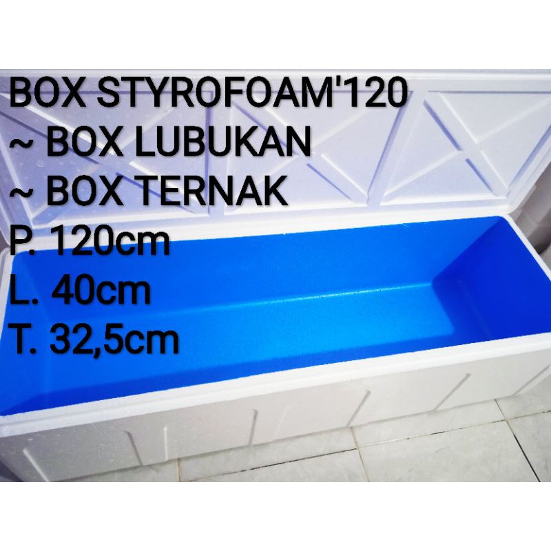 Jual BOX STYROFOAM'120/BOK GABUS/ BOK IKAN / BOK STYROFOAM BARU KOLAM ...
