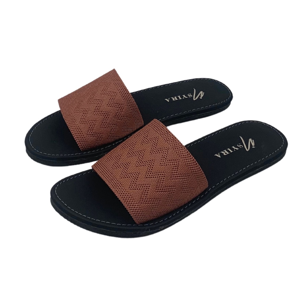 Jual Sandal Wanita Halda Selop Rajut / Sandal Wanita Kekinian / Sandal ...
