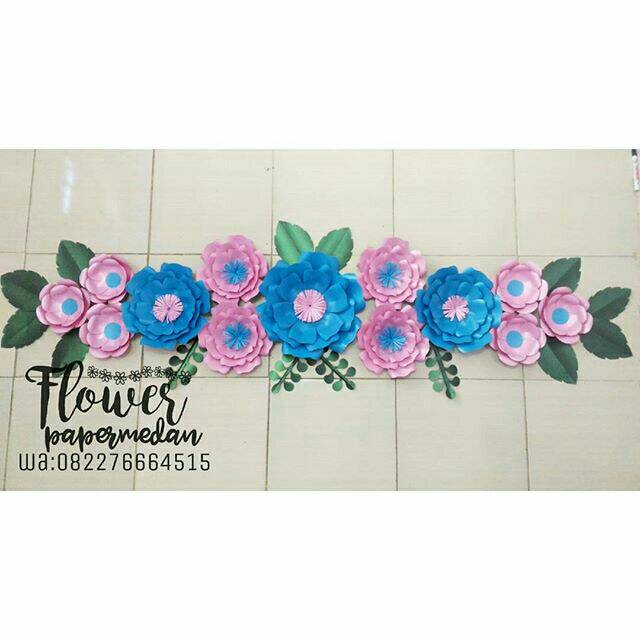 Jual Flower paper / paper flower / bunga kertas dekorasi (backdrop ...