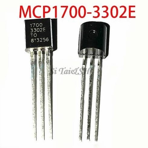 Jual 1700 3302E MCP1700-3302E Transistor Regulator Voltase LDO 250mA To ...