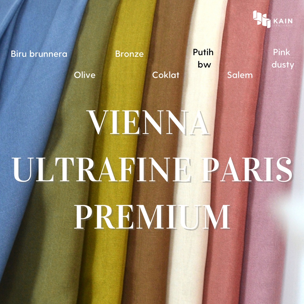 Jual Kain Vienna Ultrafine Voal Paris Premium (DIPOTONG 125 x 125cm ...