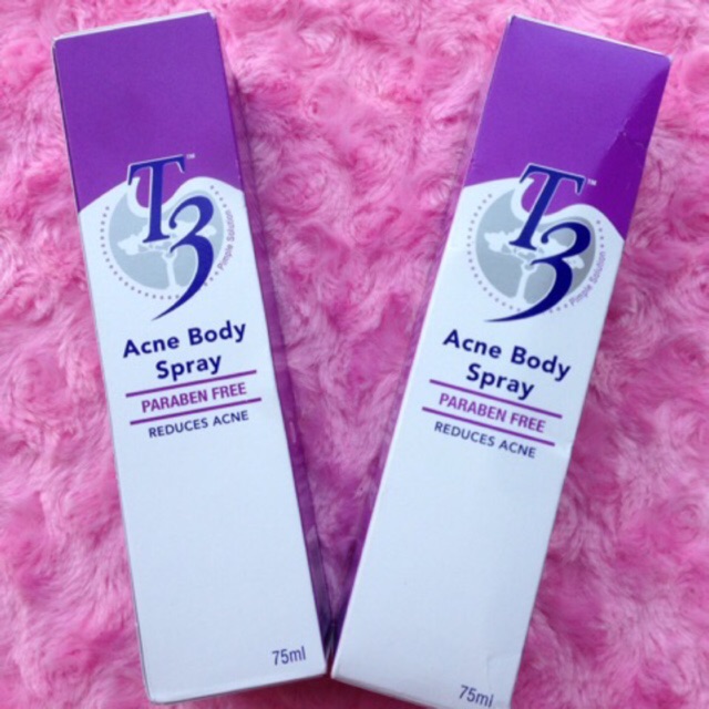 Jual Original T3 acne body spray | Shopee Indonesia