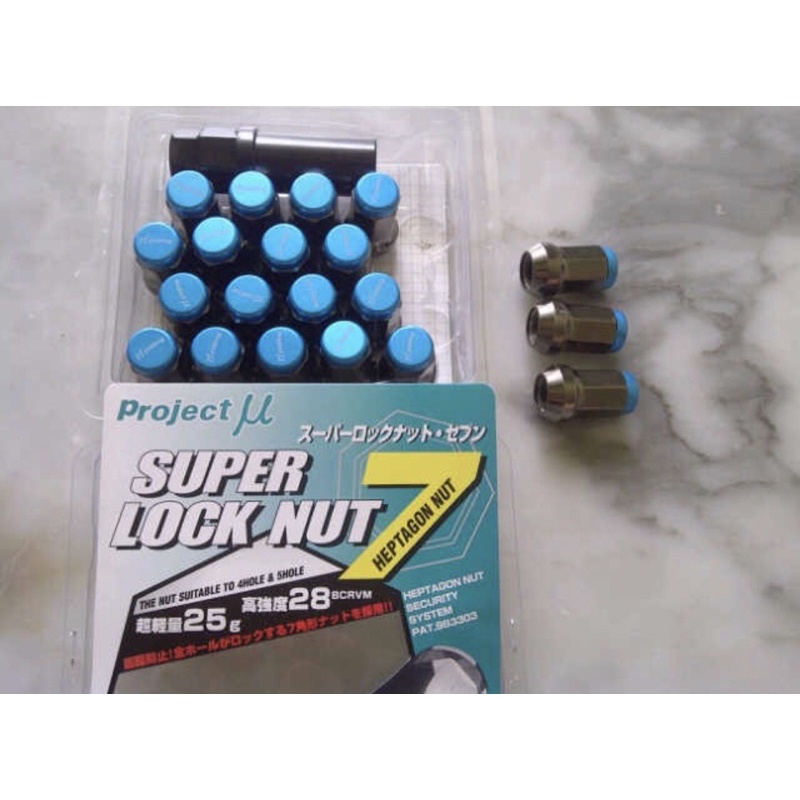Jual Baut Roda Lugnuts Locknuts Nuts Project U Pendek ( Blue - Red ...