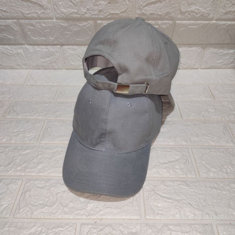 Jual topi polos bahan Rafael denim pengatur ukuran cakop jepit | Shopee ...
