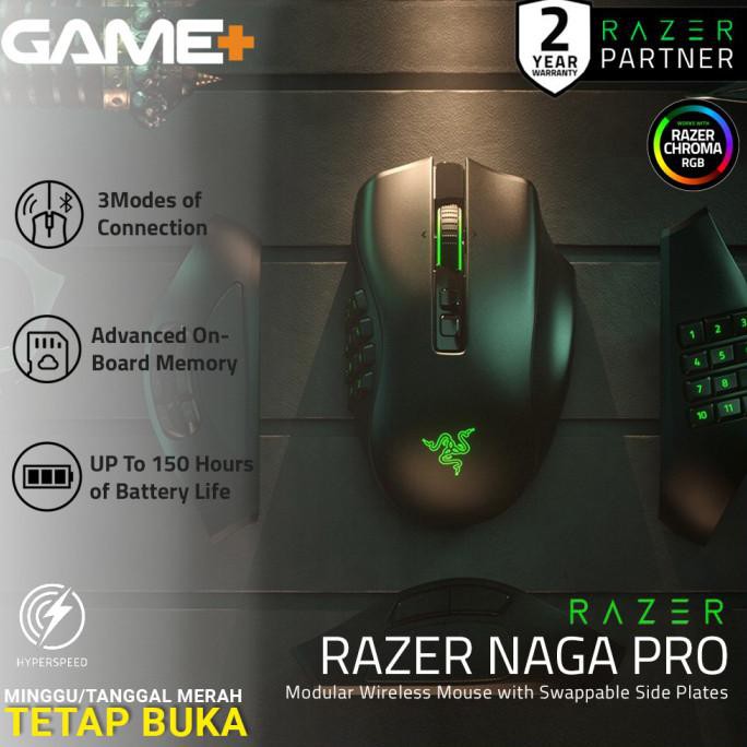 Jual Razer Naga Pro Wireless Mmo / Moba / Fps Chroma Rgb Gaming Mouse ...