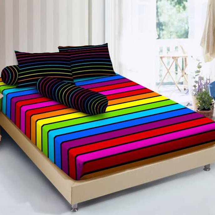 Jual SEPREI SPREI MOTIF BUNGA BULAN BINTAN HELLO KITY KARTUN SEPREI ...