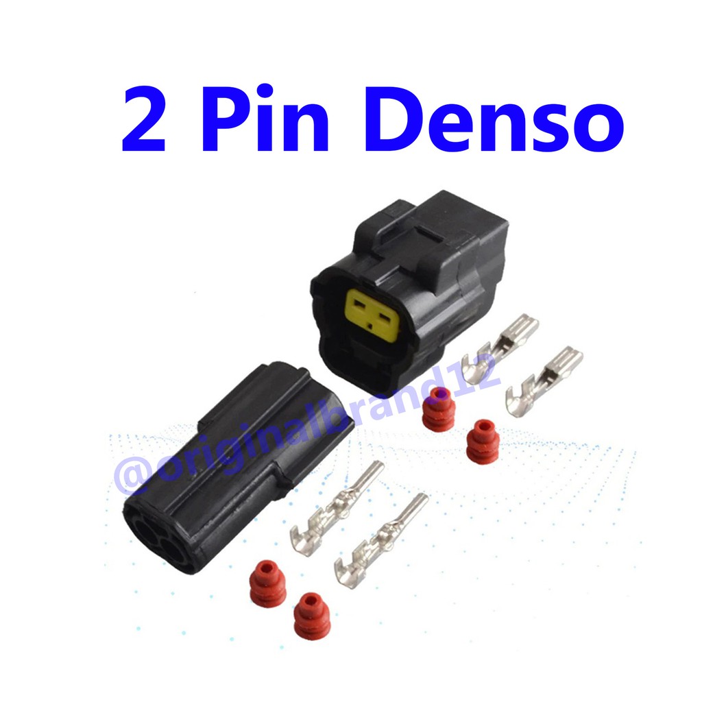 Jual 2 PIN Denso Waterproof Electrical wire Connector konektor Kabel ...