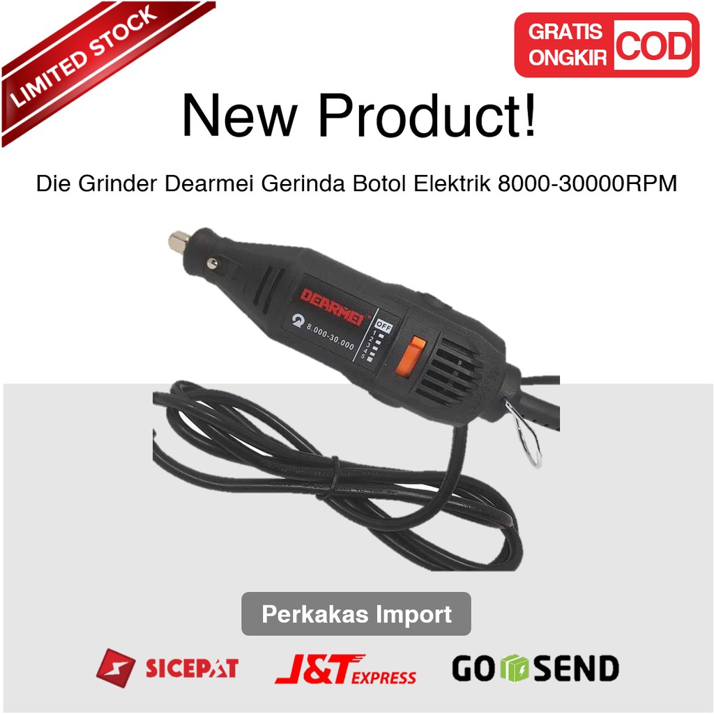 Jual Die Grinder Dearmei Gerinda Botol Grinder Elektrik Mini 8000 ...