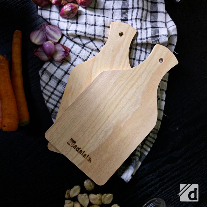Jual DADALALA Talenan Kayu Pinus Model Tampel Pingul Ukuran Kecil 11x23 ...