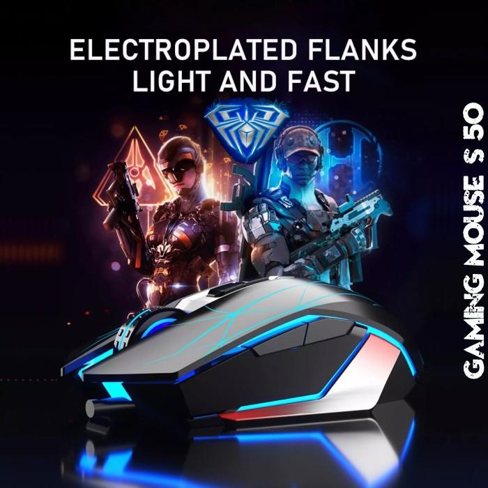 Jual Gaming Mouse Gaming Aula S50 2400Dpi - Rgb Breathing - Macro - 7 Buttons | Shopee Indonesia